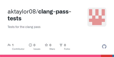 Github Aktaylor08clang Pass Tests Tests For The Clang Pass