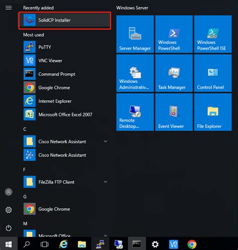 how to install solidcp on windows server database mart