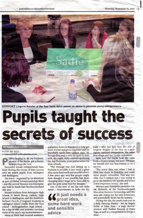 Sadie In The News Sadie The Bra Lady