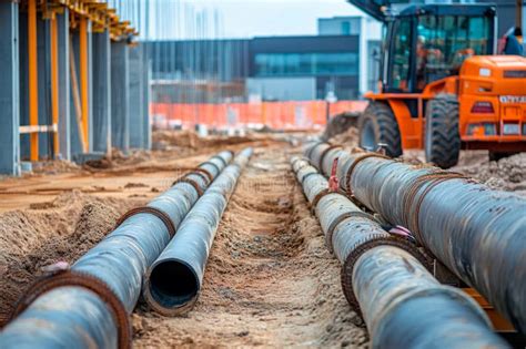 Construction Progress On A Large Scale Development With Heavy Machinery