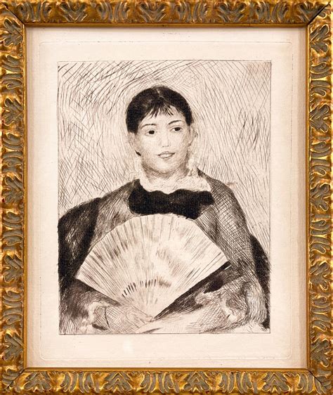 Lot PIERRE AUGUSTE RENOIR LA FEMME A L EVENTAIL ETCHING