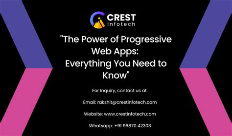 Nishtha Modh On Linkedin The Power Of Progressive Web Apps Everything You Need To Know Crest