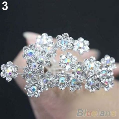20pcs Fashion Wedding Bridal Pearl Flower Crystal Hairpin Hair Clips