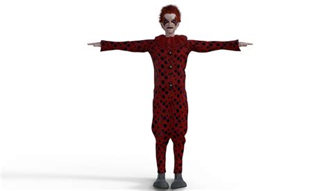 Killer Clown Fully Rigged Avatar By Activistnation 3docean