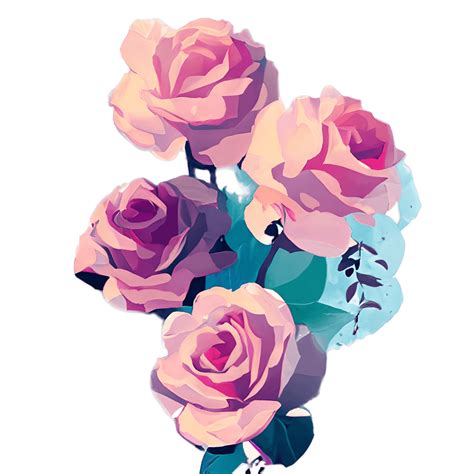 Shabby Chic Roses Intensely Detailed Hyper Realistic Hand Drawn