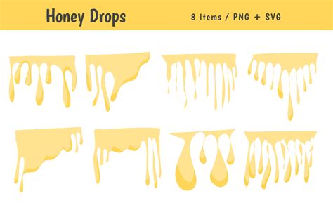 Honey Drops Graphic By Tsurayya Desain · Creative Fabrica