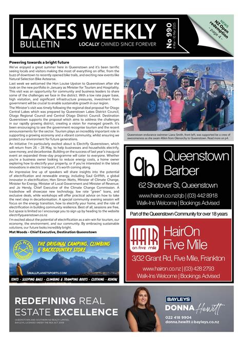 Issue 990 Lakes Weekly Bulletin