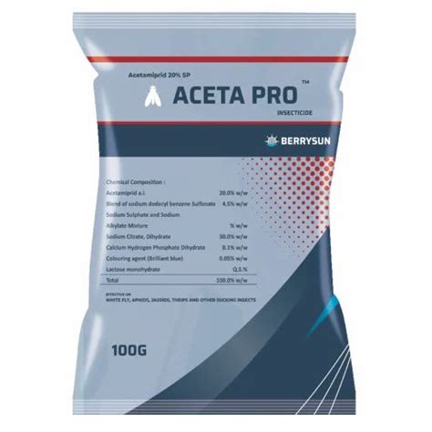 Powder Berrysun Aceta Pro Insecticide Packaging Type Bag Packaging Size 100 Gm At ₹ 1800 Kg