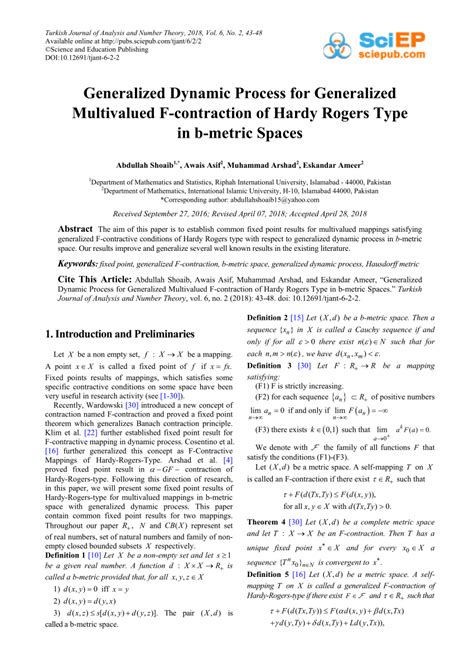 Pdf Generalized Dynamic Process For Generalized Multivalued F Contraction Of Hardy Rogers Type