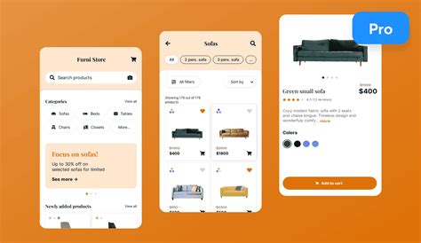 ecommerce app template ecommerce app ui design uizard