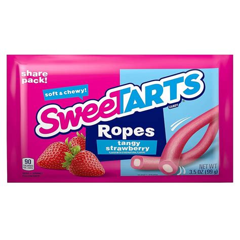 Sweetarts Ropes Share Pack Tangy Strawberry Candy Blast Shop