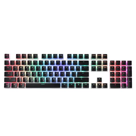 Buy Redragon A130 Black Pudding Keycaps 104 Keys Standard Double Pbt