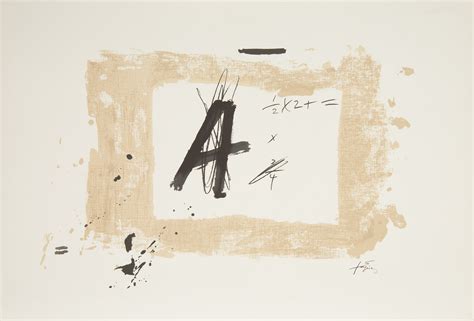 Antoni TÀpies Lithograph In Colours 1976 Printed Signature Bukowskis