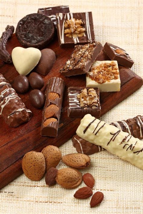 Fondo De Los Caramelos De Chocolate Foto De Archivo Imagen De