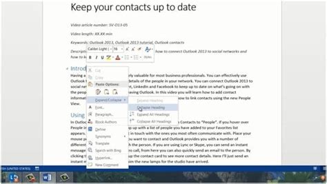 How To Expand And Collapse Paragraphs In Word 2013