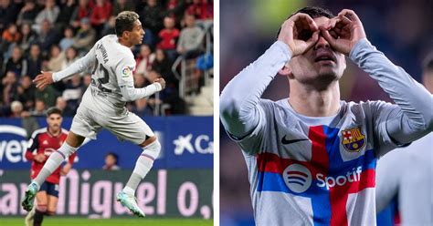 Pedri 8 Lewandowski 1 Rating Barca Players In Osasuna Win Football