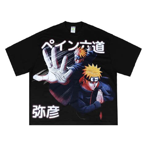 Kaos Pain Akatsuki Naruto Kaos Anime Big Size Baju Anime Manga T Shirt