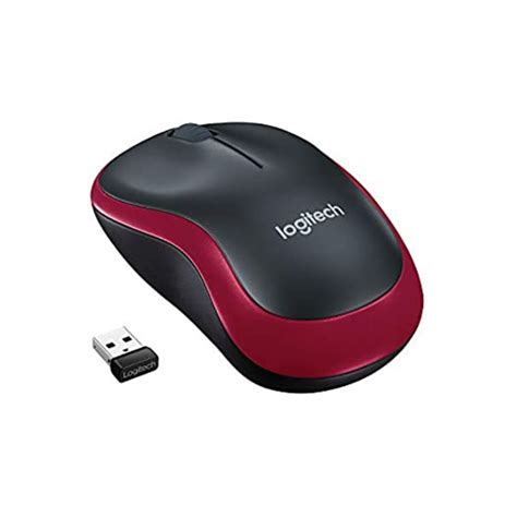 Logitech M185 Wireless Mouse Red Pudsey Computers