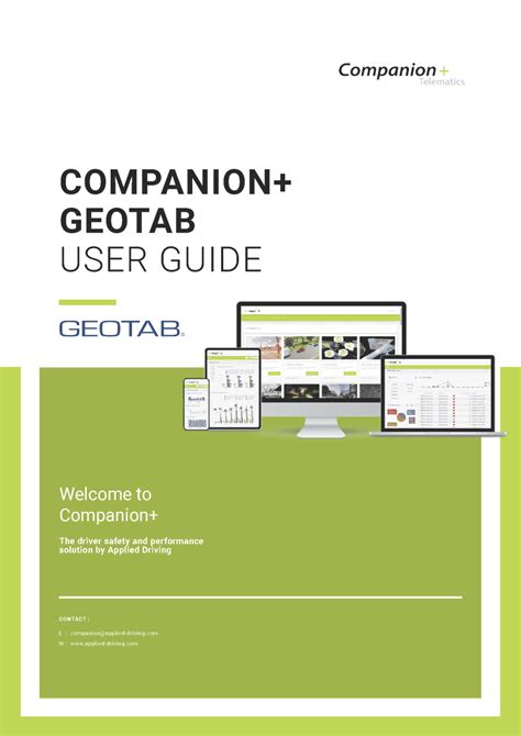 Geotab Companion User Guide Applied Driving