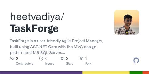 GitHub Heetvadiya TaskForge TaskForge Is A User Friendly Agile