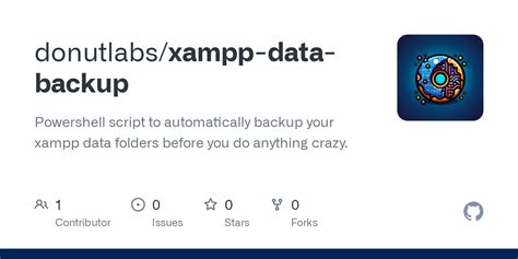 GitHub Donutlabs Xampp Data Backup Powershell Script To