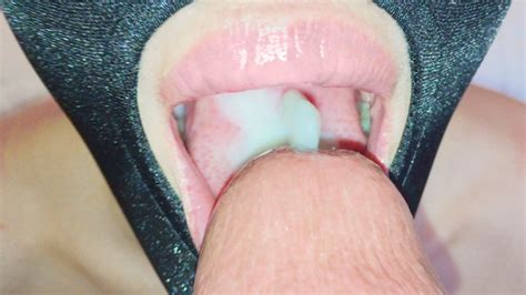 Emily Hein Gives Blowjob And Swallows Warm Cum Closeup POV ASMR