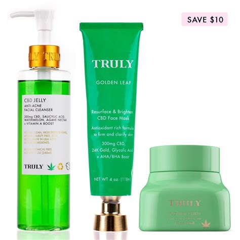 Truly Skin Care Cbd Skin Care And Glowing Claude