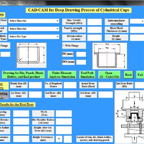 The Integrated Platform Cadfeacam For Deep Drawing Processes Of