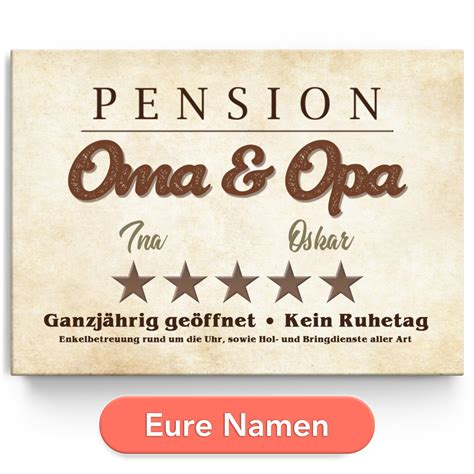 Coolster Opa Personalisierbares Leinwandbild Liebesleinwandde