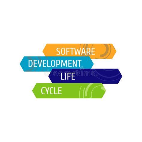 Software Development Life Cycle Vector Illustration Stock Vector