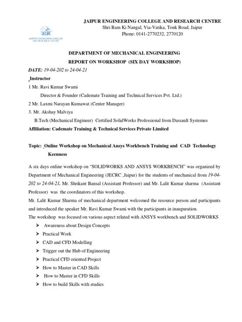 Ansys Solidworks Workshop Pdf