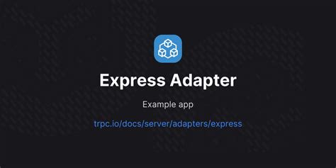 express adapter trpc