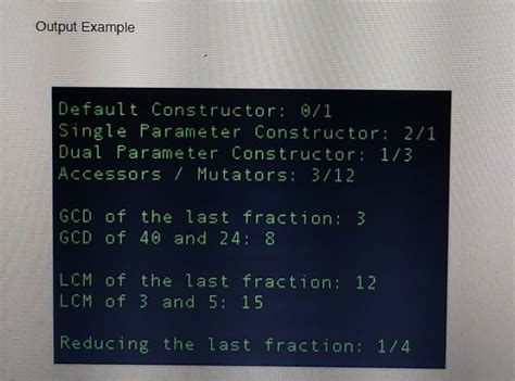 Solved 1 Implement A Rational Number Class With The