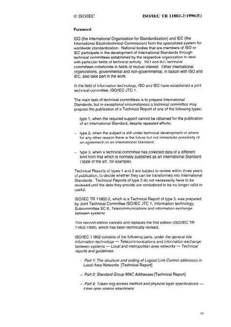 ISO IEC TR Information Technology Telecommunications And Information Exchange