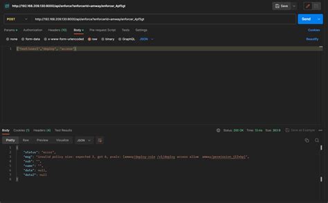 The Apienforce Interface Specifies The Enforcerid And This Error