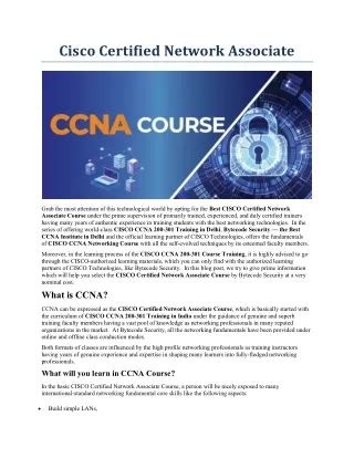 PPT Cisco Certified Network Associate PowerPoint Presentation Free Download ID