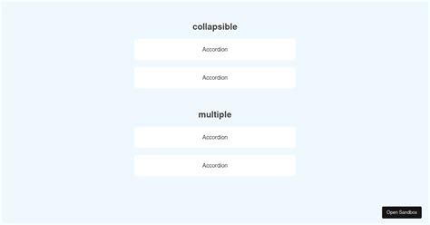 Framer Motion Accordion Forked Codesandbox