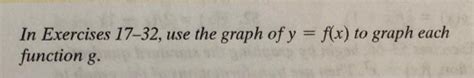 solved in exercises 17 32 use the graph of y f x to graph