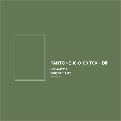 About Pantone 18 0108 Tcx Dill Color Color Codes Similar Colors