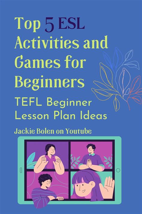 Top 5 Esl Activities And Games For Beginners Tefl Beginner Lesson Plan