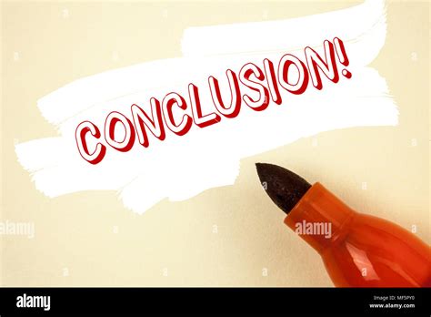 Handwriting Text Writing Conclusion Motivational Call Concept Meaning