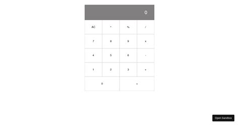 Calculator Codesandbox