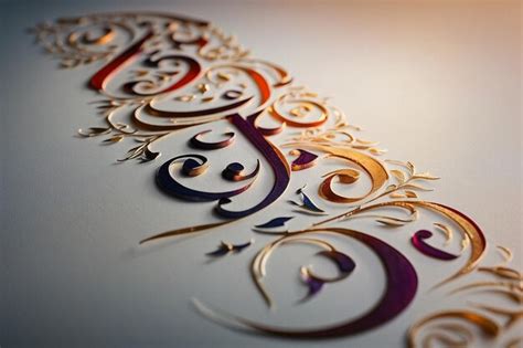 Premium Photo Elegant Calligraphy On Gradient Background