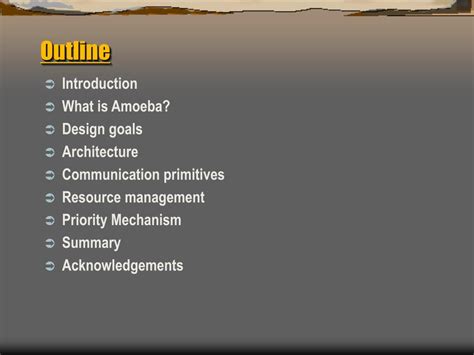 ppt an overview of the amoeba distributed operating system powerpoint