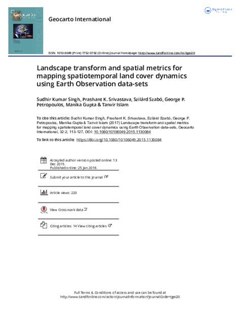 pdf 29 landscape transform and spatial metrics for mapping pdf