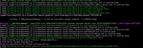 Testing Issues Under Cygwin64 · Issue 275 · Openfastopenfast · Github