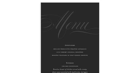 Elegant Initials Menus