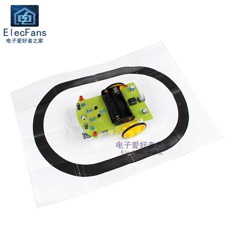 散件d2 1智能巡线小车套件自动感应式寻迹循迹小车电子diy制作虎窝淘