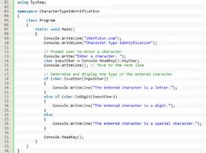 Character Type Checker In C INetTutor Com