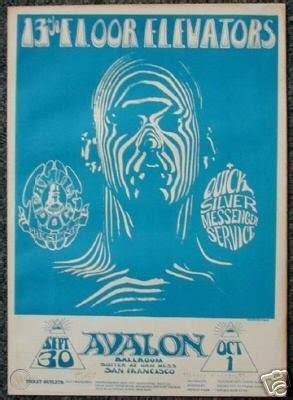 13th Floor Elevators 1966 Signed Avalon Poster Fd 28 1 29004598
